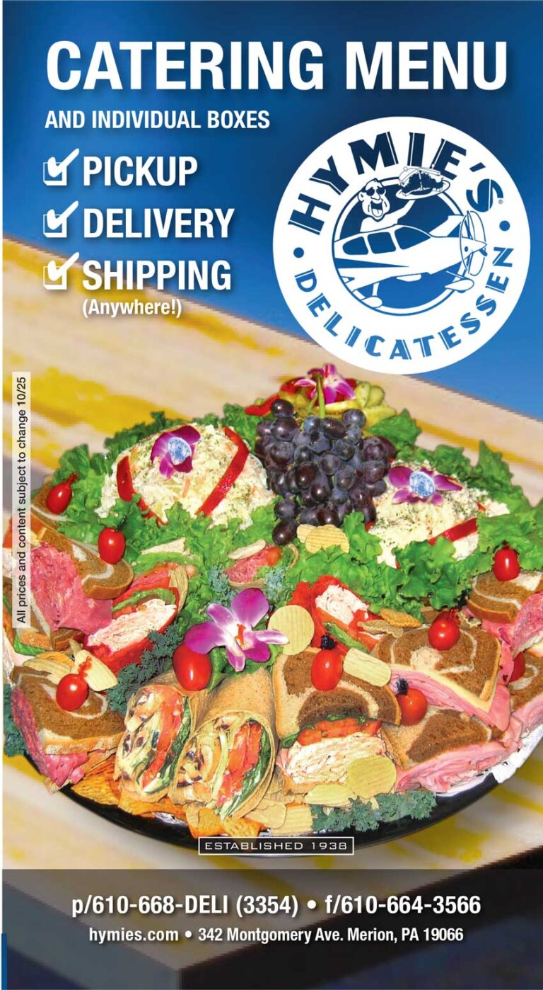 Hymies Catering Menu - Events Large or Small - We deliver further